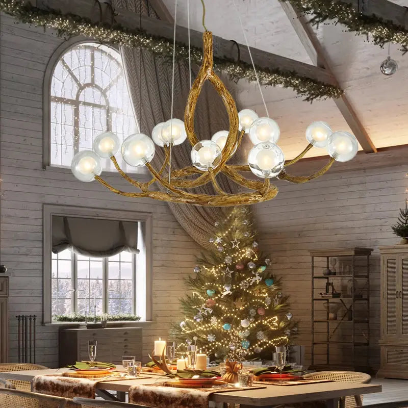 Elof – Rustic LED Pendant Light with Tree Branch inspired Design ...