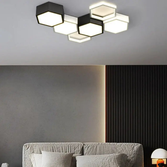 Unique Honeycomb Dimmable LED Ceiling Lamp Vilhelm